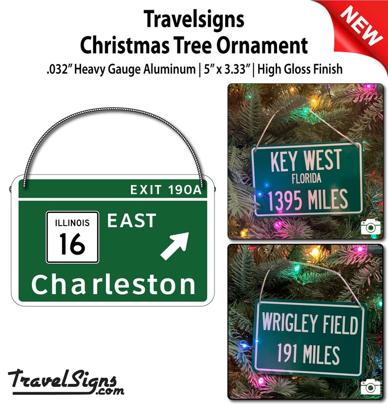 Eastern Illinois I-57 Exit Sign Replica | Etsy