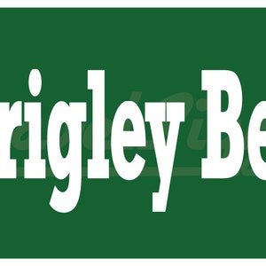 Wrigley Field Street Signs - Etsy