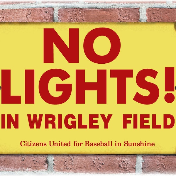 Wrigley Field Sign - Etsy