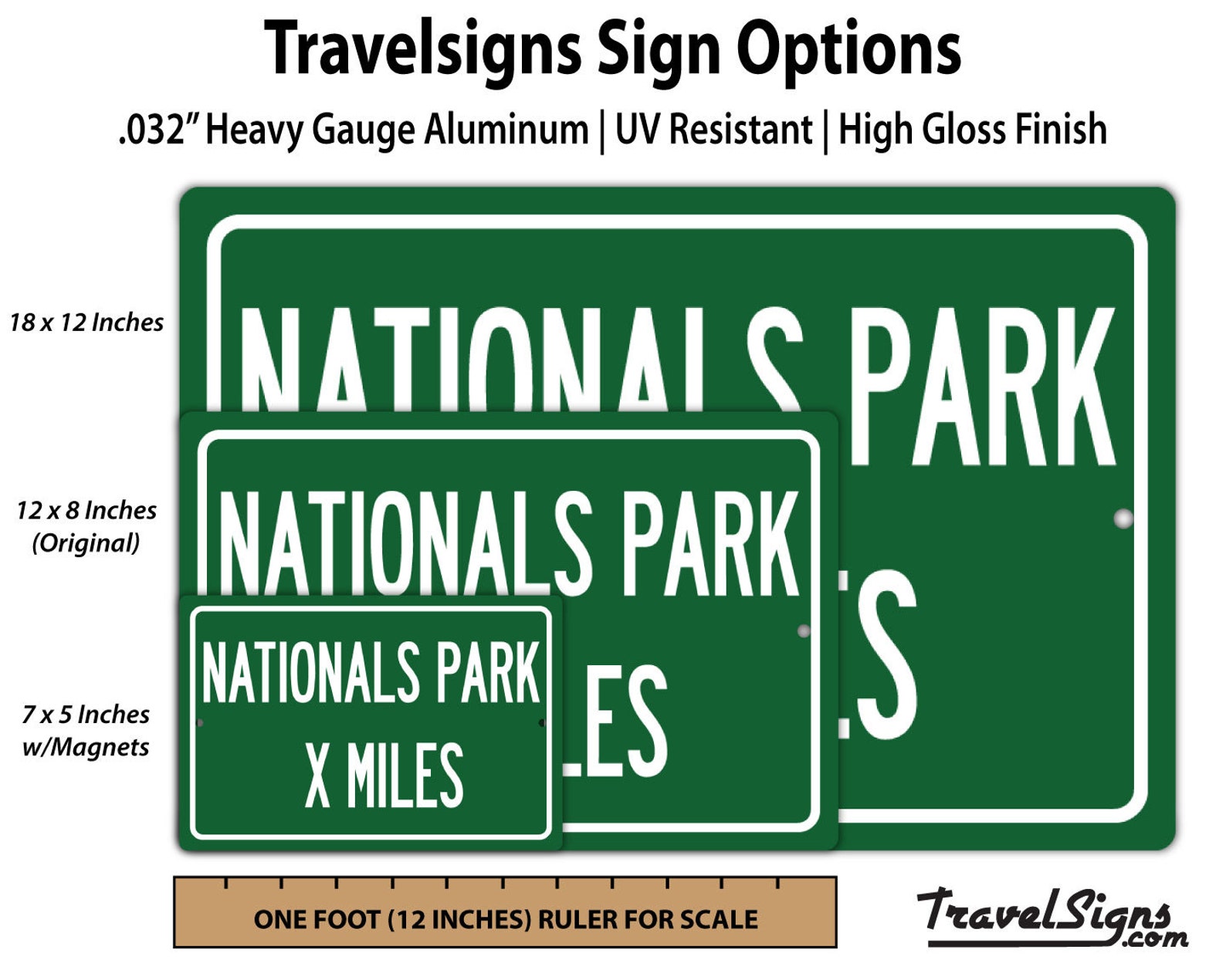 Personalized Highway Distance Sign To: Nationals Park Home of - Etsy