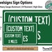Personalized Highway Distance Sign To: Custom Location, Great Unique ...