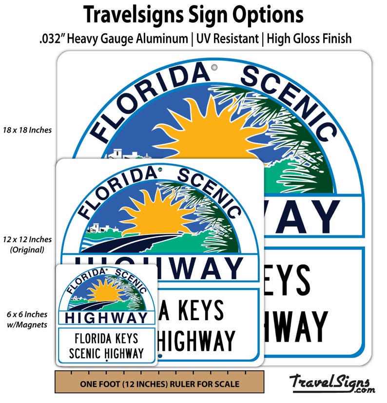 Florida Scenic Highway Sign - Florida Keys - Etsy