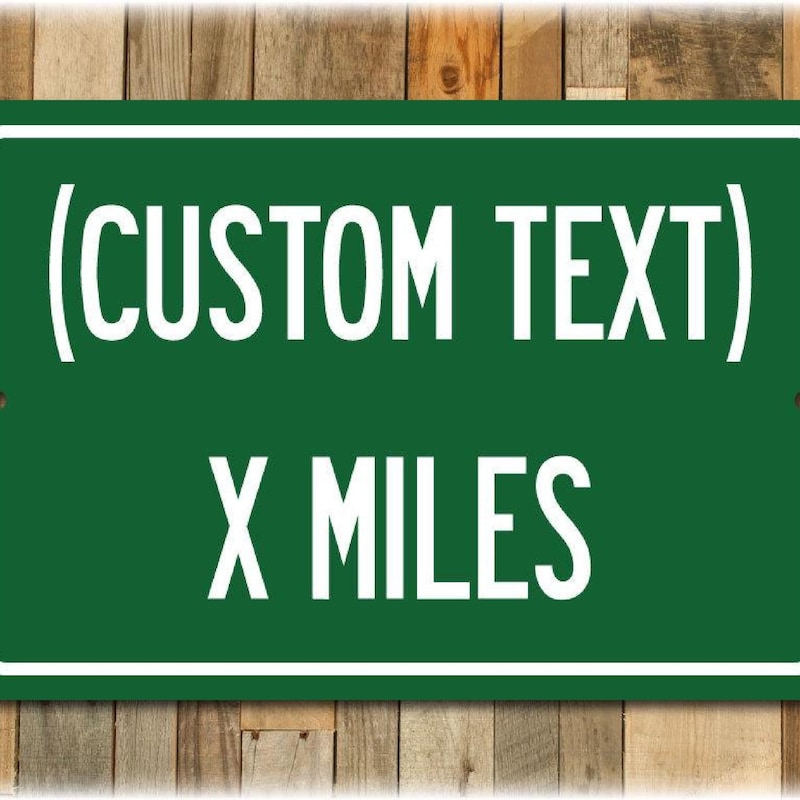Mileage Signs - Etsy