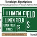 Personalized Highway Distance Sign To: Lumen Field Home of - Etsy