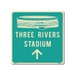 Three Rivers Stadium Direction Sign, Previous Home of the Pittsburgh ...