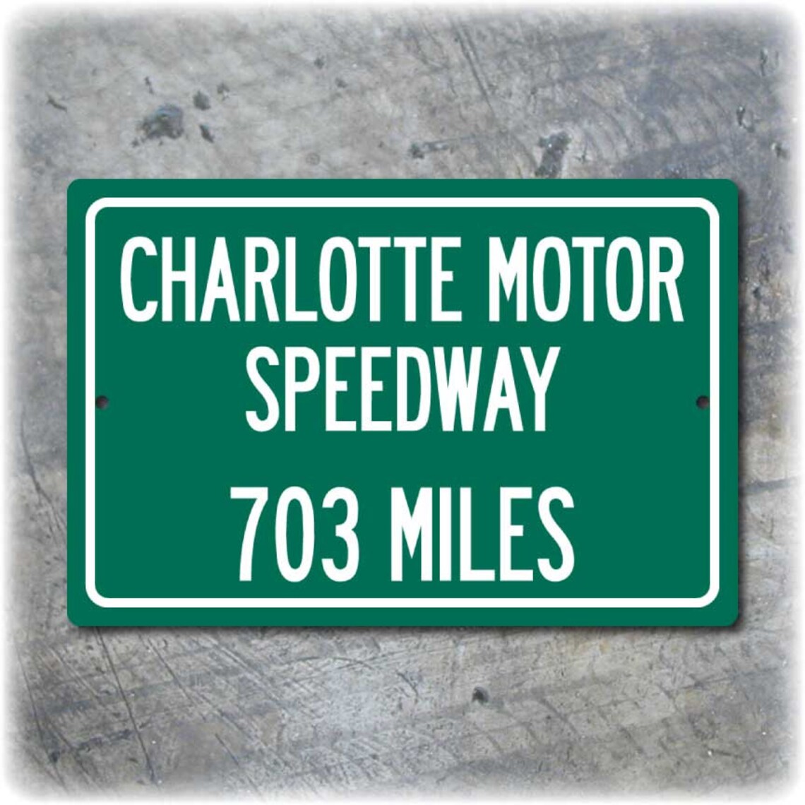Personalized Highway Distance Sign To: Charlotte Motor - Etsy