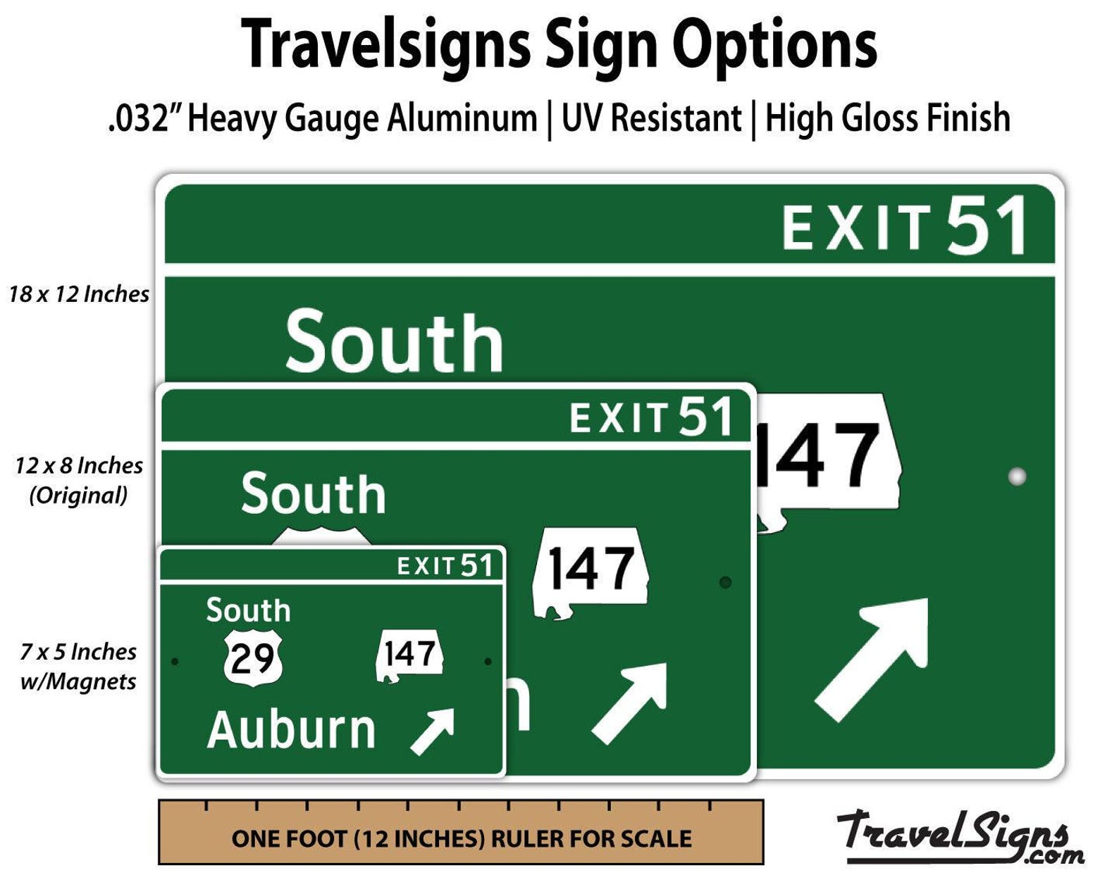 Auburn Highway Exit Sign - Etsy