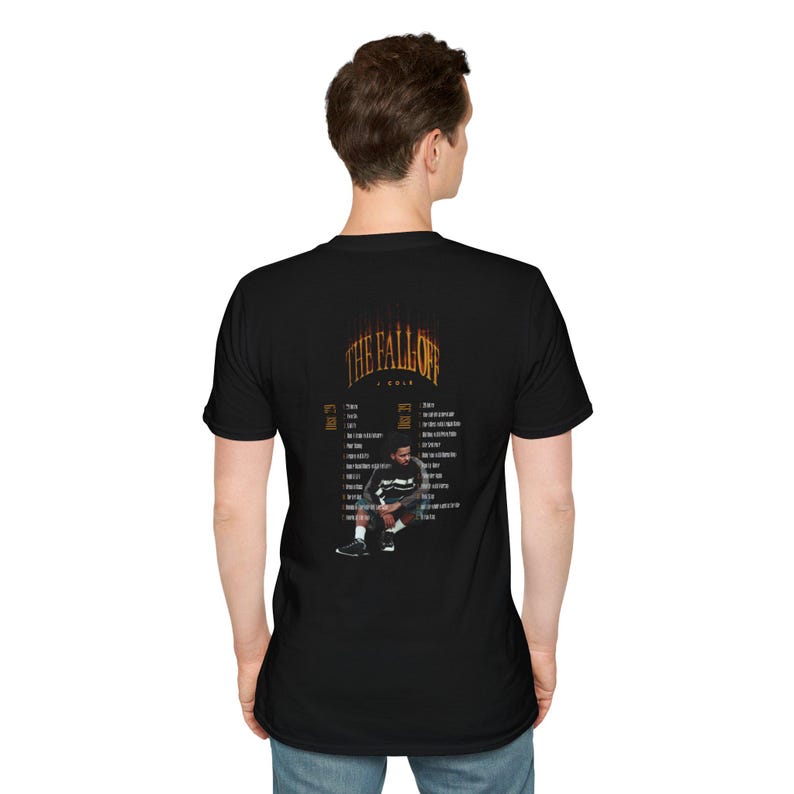 J. Cole the Fall off Album Art T-shirt | Tracklist Style Backprint ...
