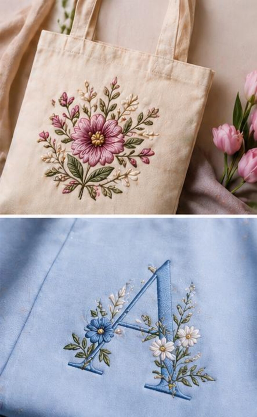 Floral Rose Embroidery Design | Machine Embroidery File (instant ...