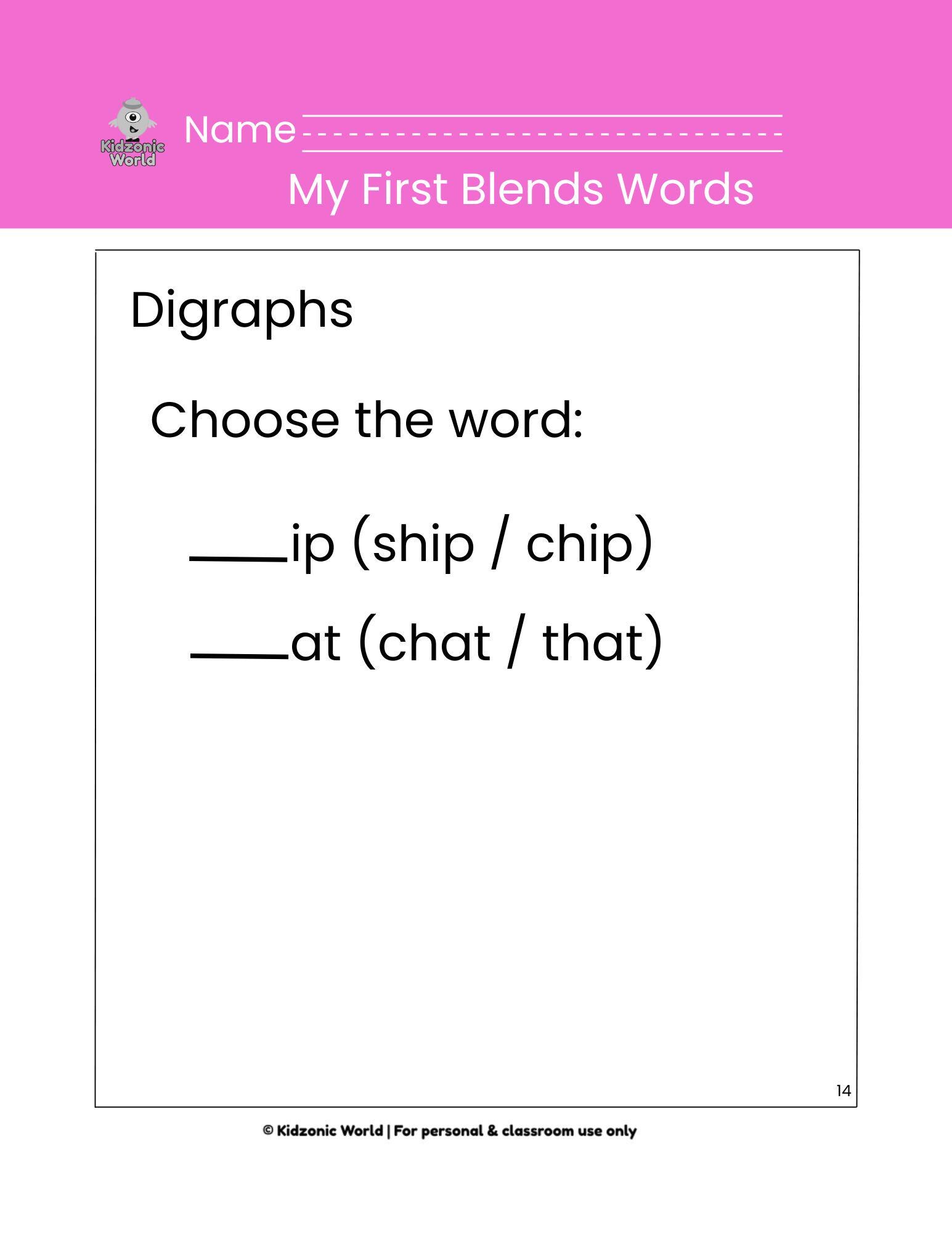 Phonics Worksheets Bundle Levels 1-5 – Beginning Blends Activities ...