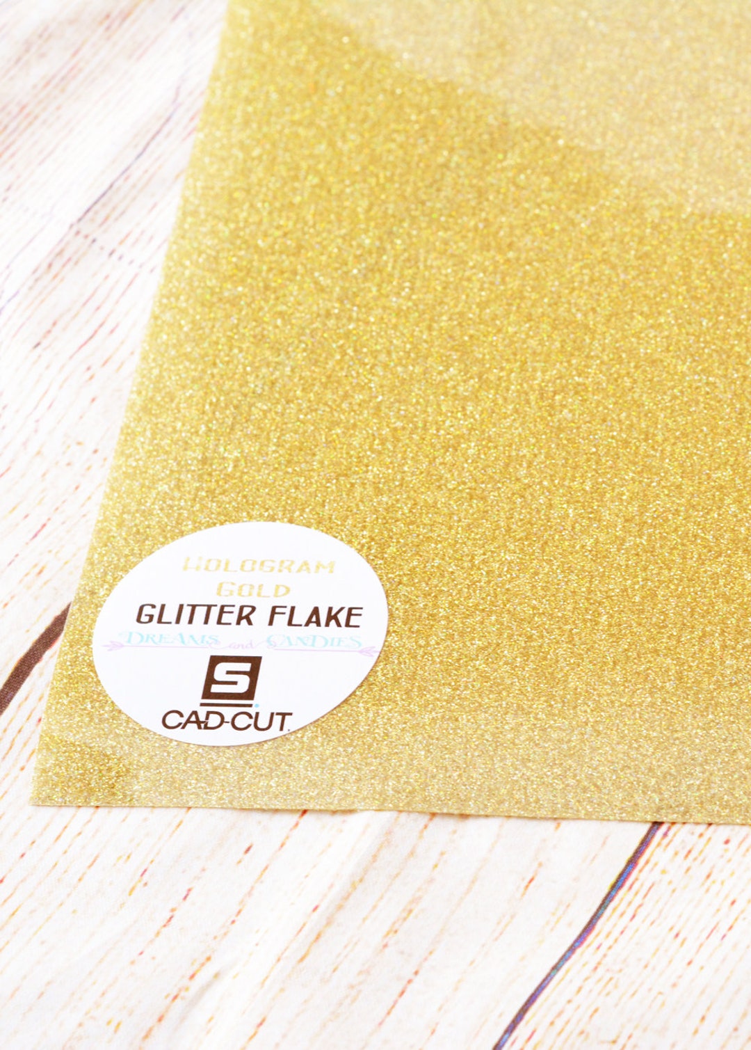 7.5x20 Hologram Gold Glitter Heat Transfer Vinyl stahls - Etsy