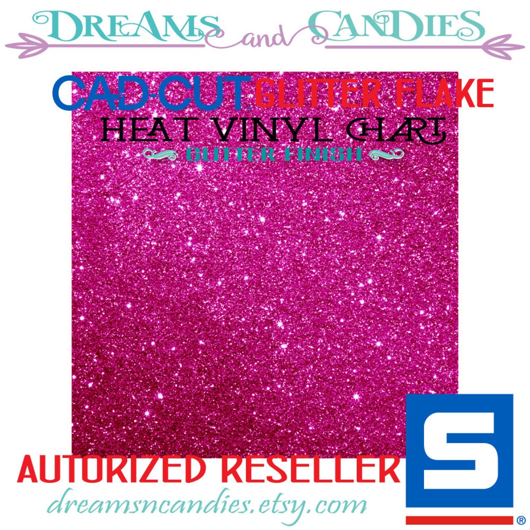 10x12 Hot Pink Glitter Heat Transfer Vinyl glitter Flake HTV craft Iron ...