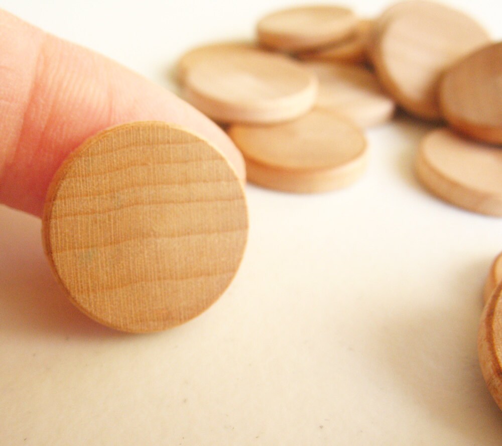 25 Unfinished Wooden Circles 3/4 Small Wooden Circles | Etsy