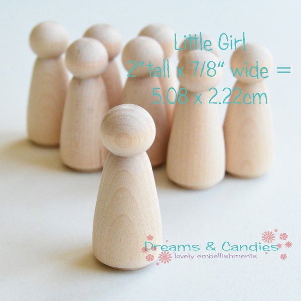 Small Girl Peg Doll - Etsy