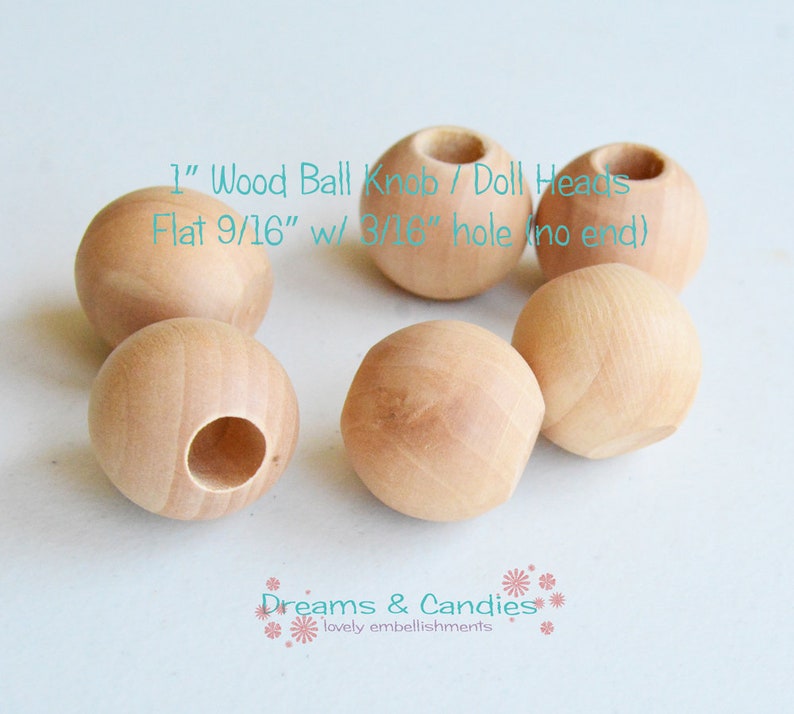 25 Unfinished Wood Ball Dowel Caps 1 25mm With No End - Etsy
