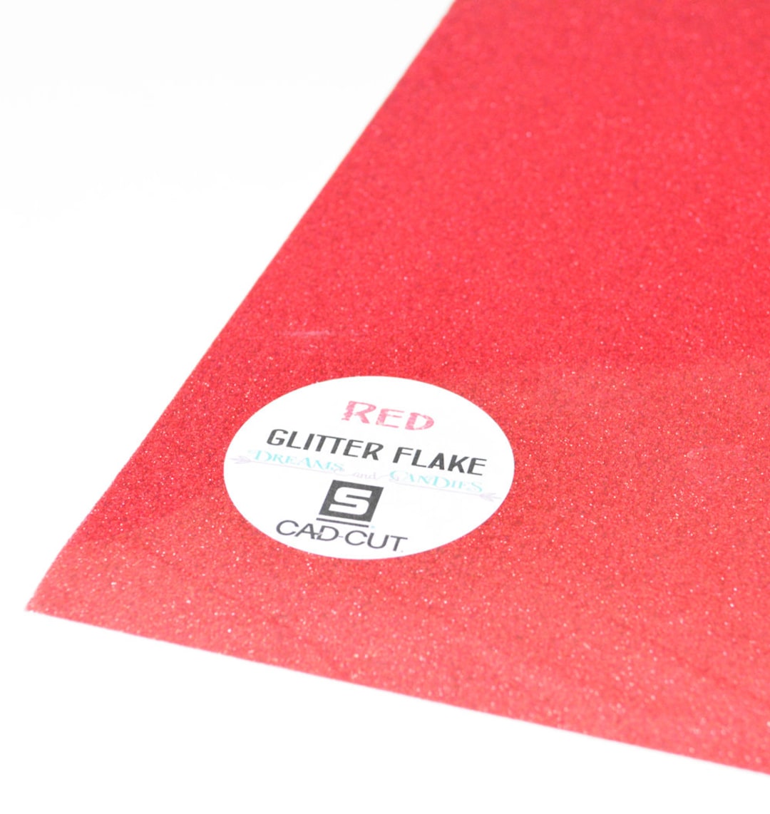 10x12 Red Glitter Heat Transfer Vinyl glitter Flake HTV craft Iron on ...
