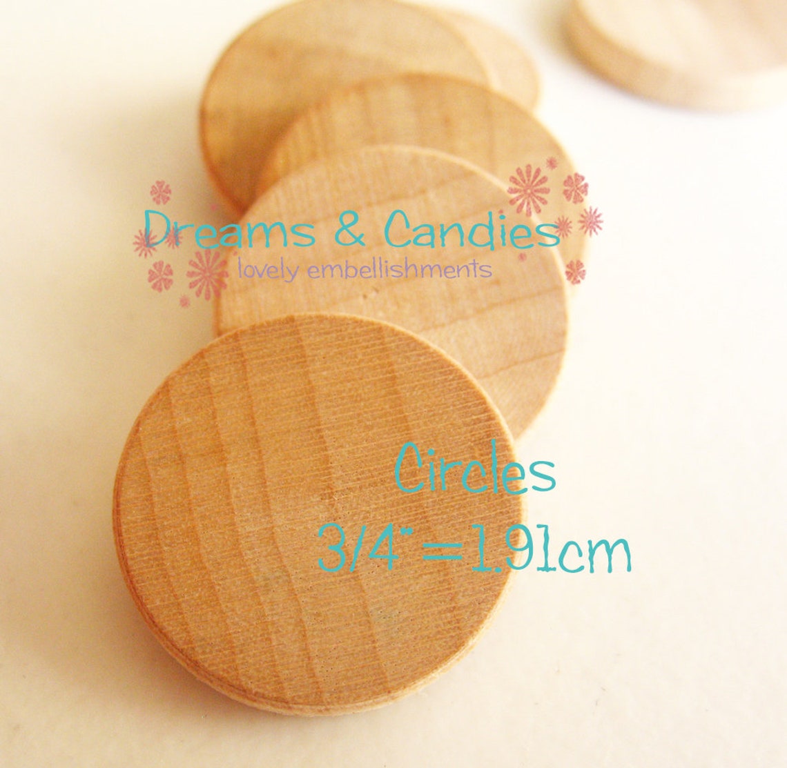 25 Unfinished Wooden Circles 3/4 small Circles wooden - Etsy