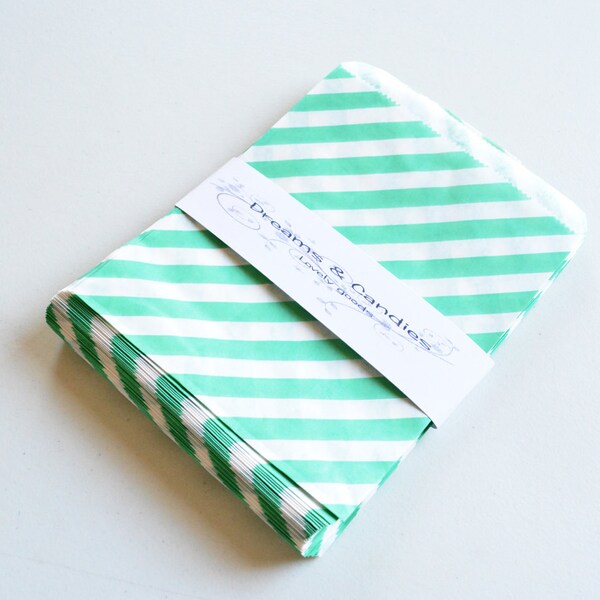 Stripe Favor Bags - Etsy