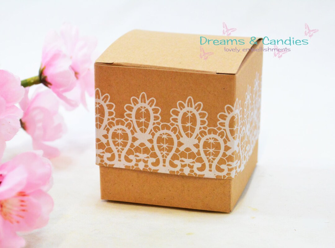 10 Small Kraft Gift Boxes wedding Favor Box candy Mini Favor Packing ...
