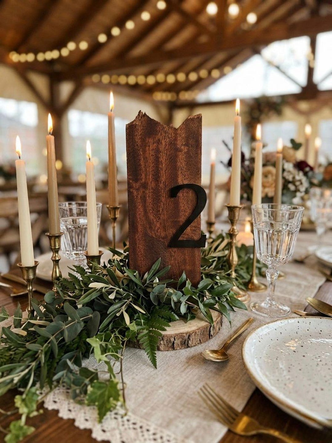 Rustic Wooden Table Number for Wedding - Etsy