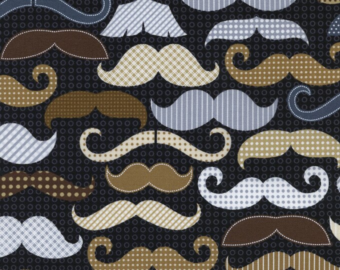 Moustaches Fabric, Mustache Fabric, by Timeless Treasures Fabrics, ONE ...