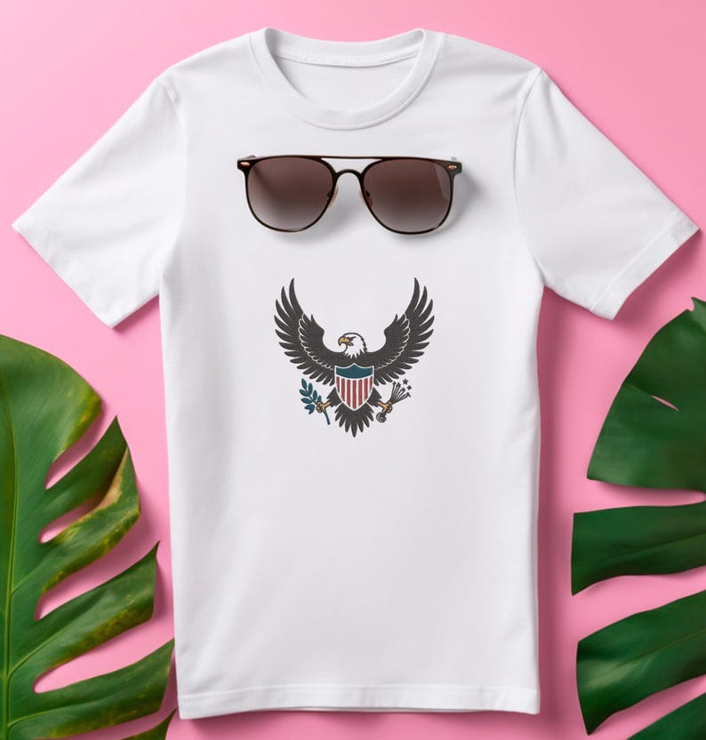 American Eagle Embroidery Design Bundle, Patriotic USA Flag Eagle ...