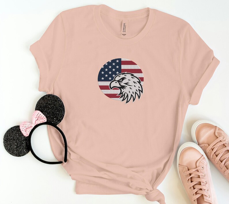American Eagle Embroidery Design Bundle, Patriotic USA Flag Eagle ...