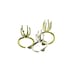 5pcs 15MM Long Prong Irregular Stone Adjutable Brass Ring Settings DIY ...