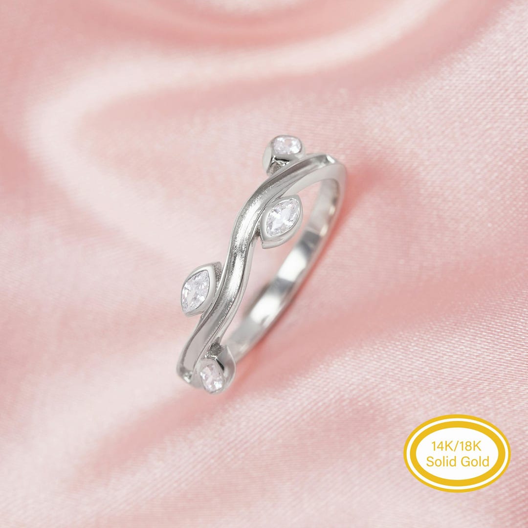 Keepsake Breast Milk Resin Channel Ring Settings,solid 14K 18K Gold Ring,marquise Art Deco ...