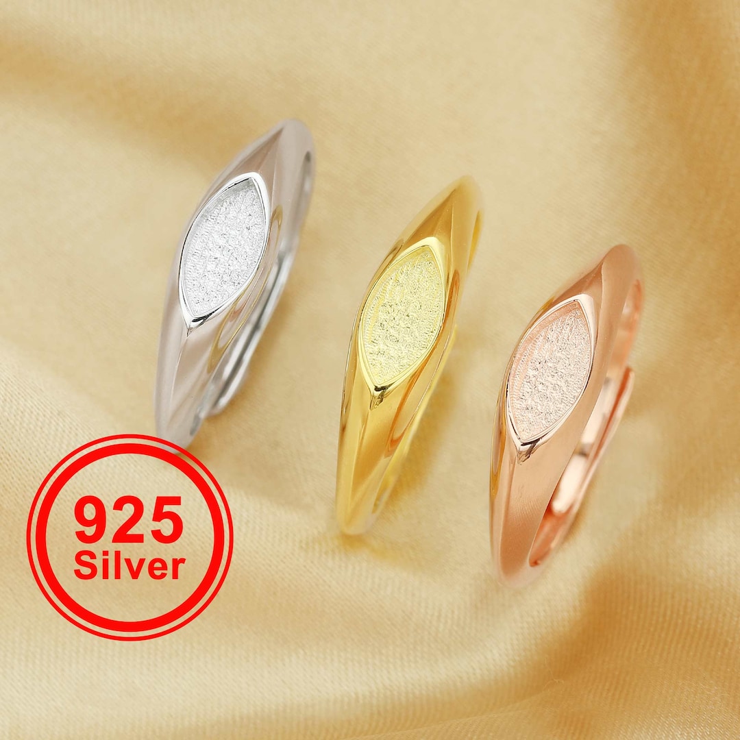 4x8mm Keepsake Mother Milk Resin Marquise Bezel Ring Settings,solid 925 ...