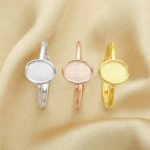 Keepsake Breast Milk Resin Oval Ring Bezel Settings,solid 925 Sterling Silver Ring,high Bezel ...