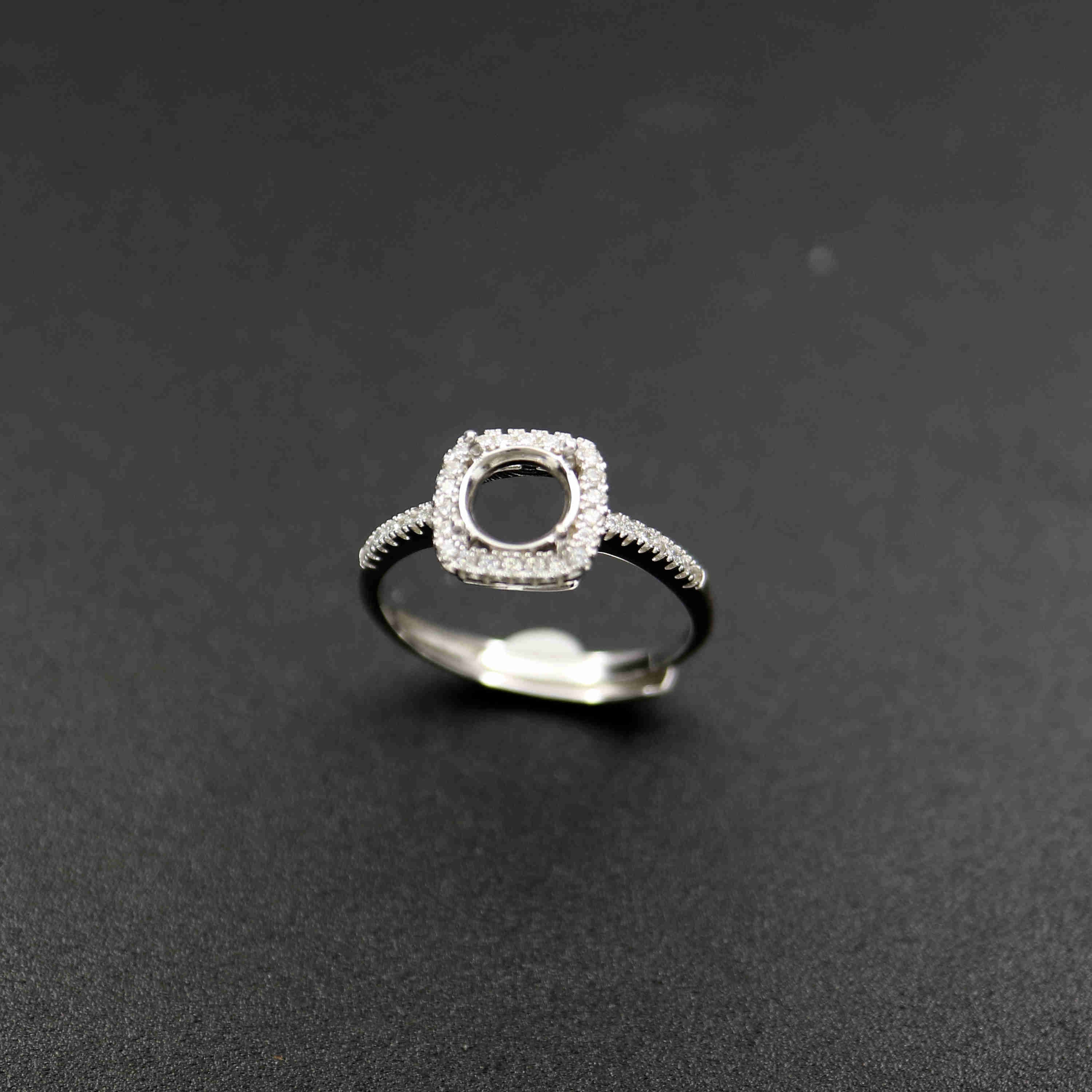 1pcs 6-8MM Luxury Round Gems Cz Stone Prong Setting Solid 925 - Etsy