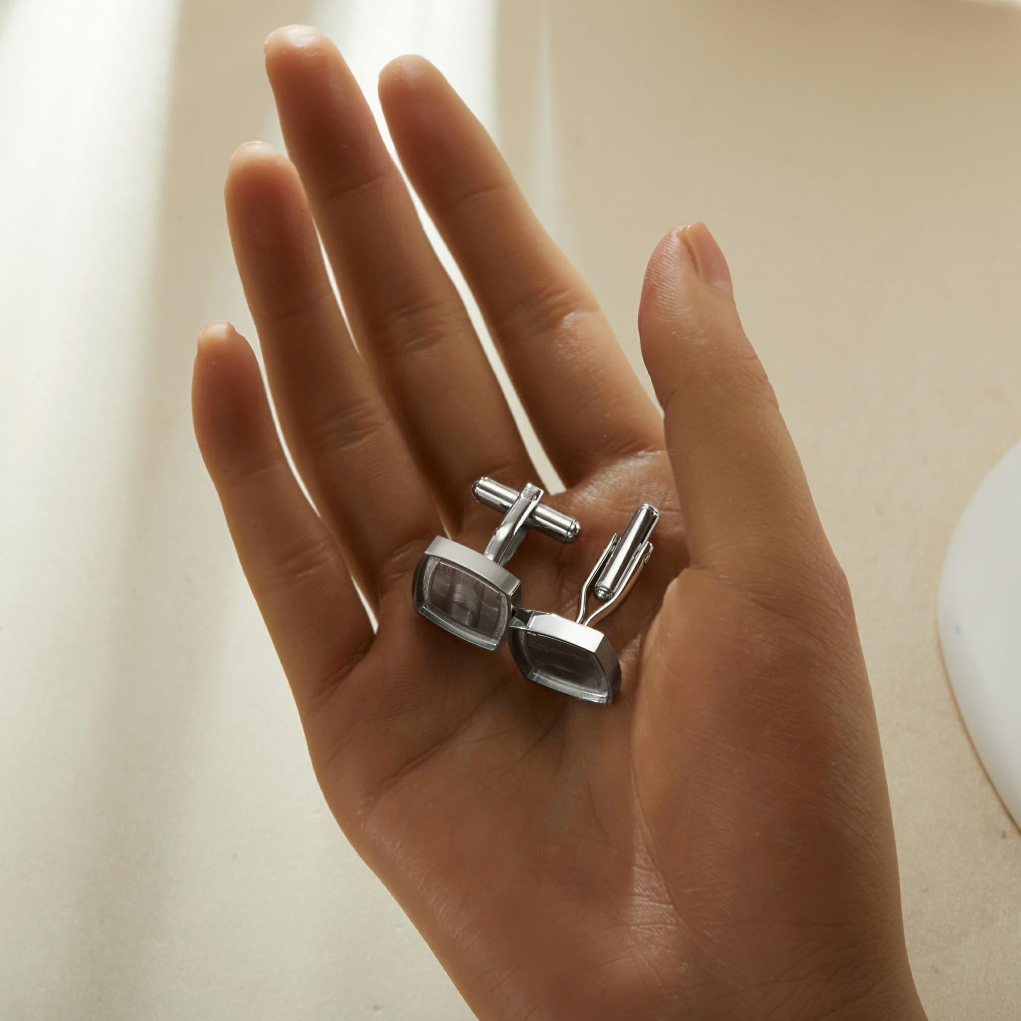 Cushion Square Stainless Steel Cuff Links Bezel Settings,customized DIY ...