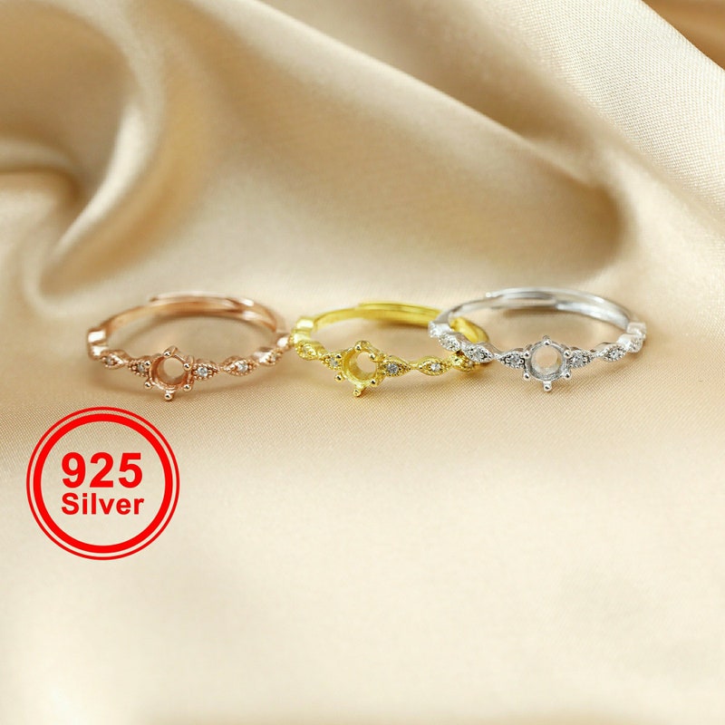 Silver Tube Bezel Setting - Etsy