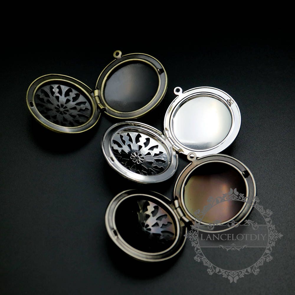 5pcs 33MM Vintage Style Victorian Filigree Antiqued Silver,bronze ...
