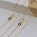 0.7MM Solid 18K Yellow Gold Necklace,au750 Necklace,18k Gold Necklace ...