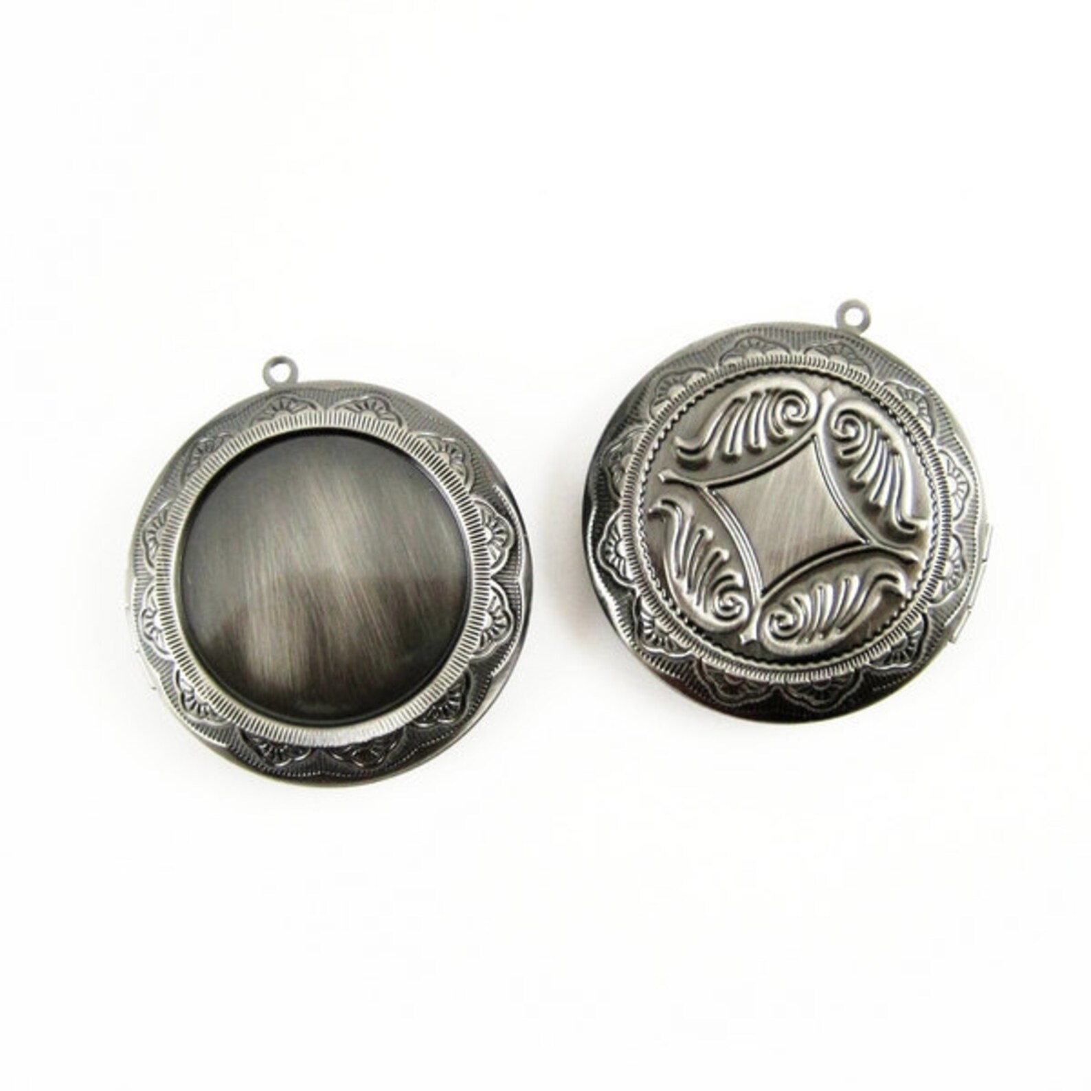 5pcs 30mm setting bezel round vintage style brass | Etsy