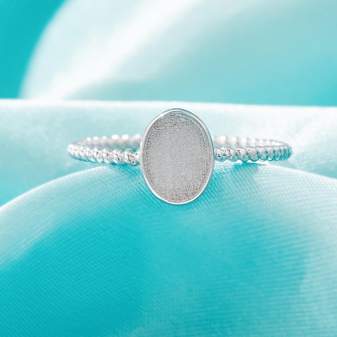 Keepsake Breast Milk Resin Oval Bezel Ring Settings,solid Back Solid ...