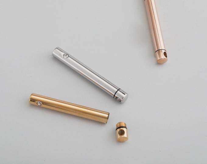 1pcs 12x48mm Stainless Steel Rose Gold Silver Black Plated | Etsy