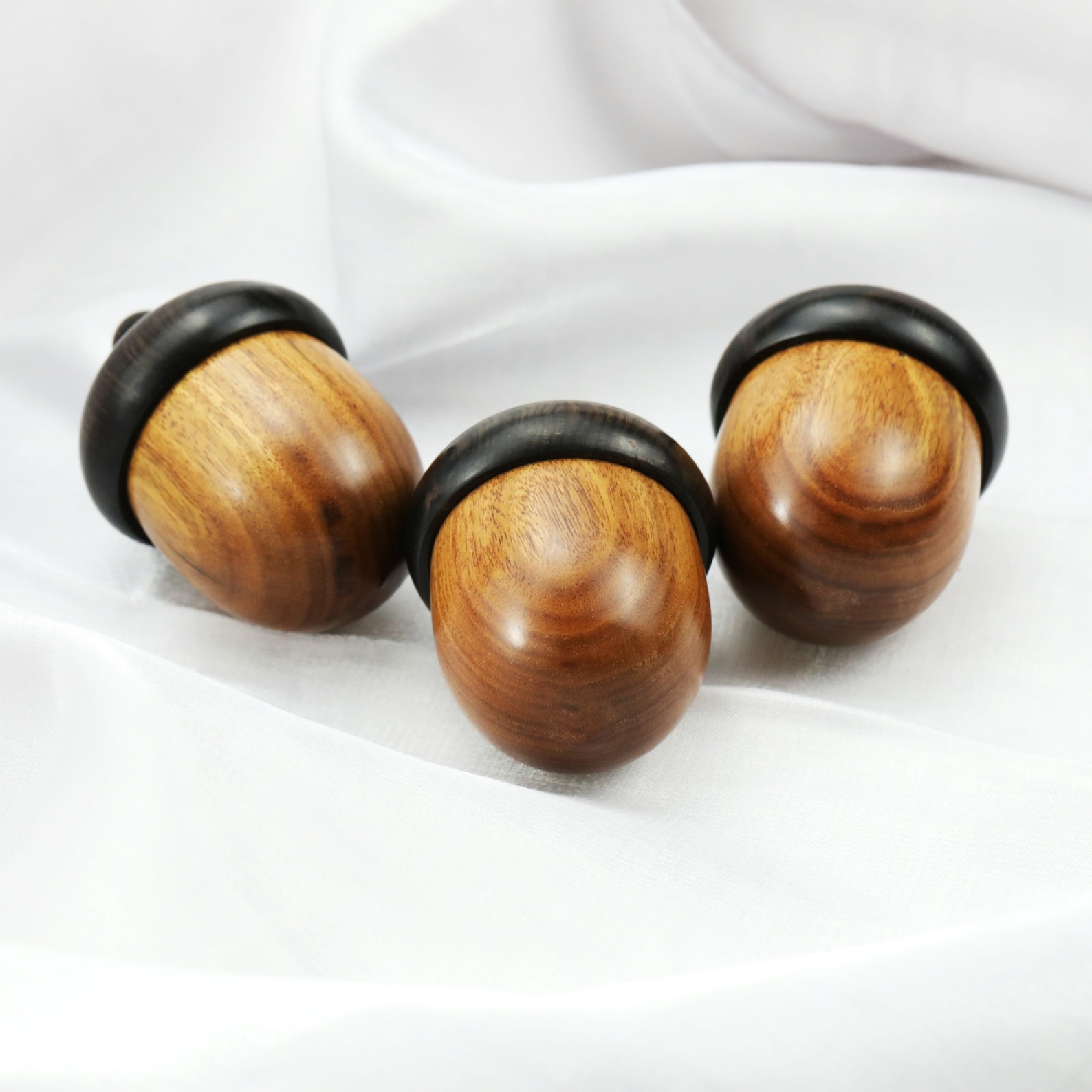 Wood Acorn Nut Keepsake Screwed Cremation Urn Secrect Canister Memerial ...