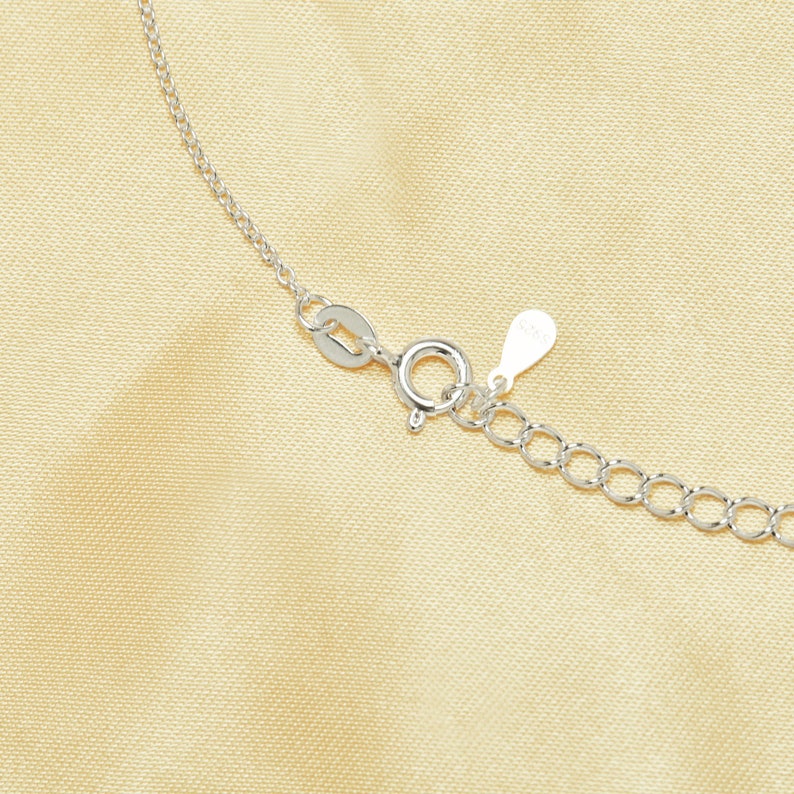 No Plated Original Silver Color Cable Oval Chain Necklace With ...
