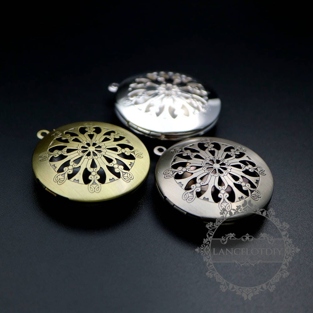 5pcs 33MM Vintage Style Victorian Filigree Antiqued Silver,bronze ...