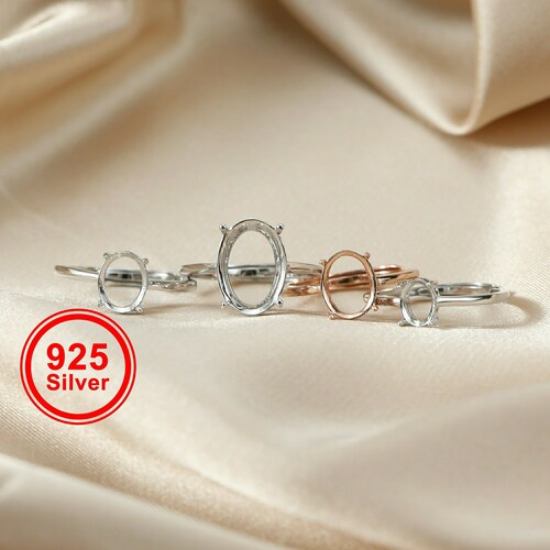 1pcs 4-15mm Round CZ Stone Prong Setting 925 Sterling - Etsy