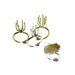 5pcs 15MM Long Prong Irregular Stone Adjutable Brass Ring Settings DIY ...