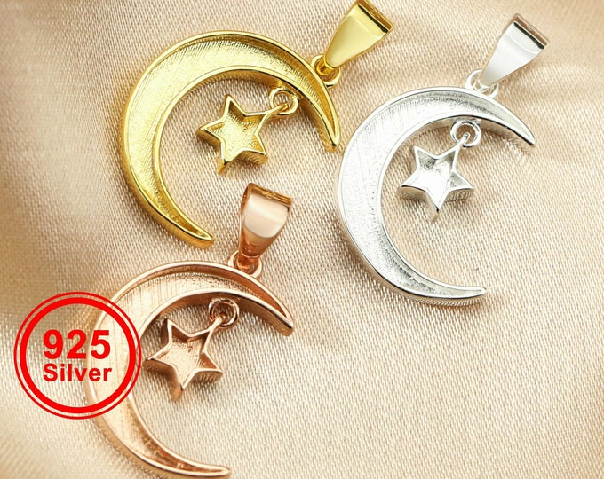 1pcs 8x10mm Oval Crown Bezel Settings With CZ Stone Bail Solid - Etsy