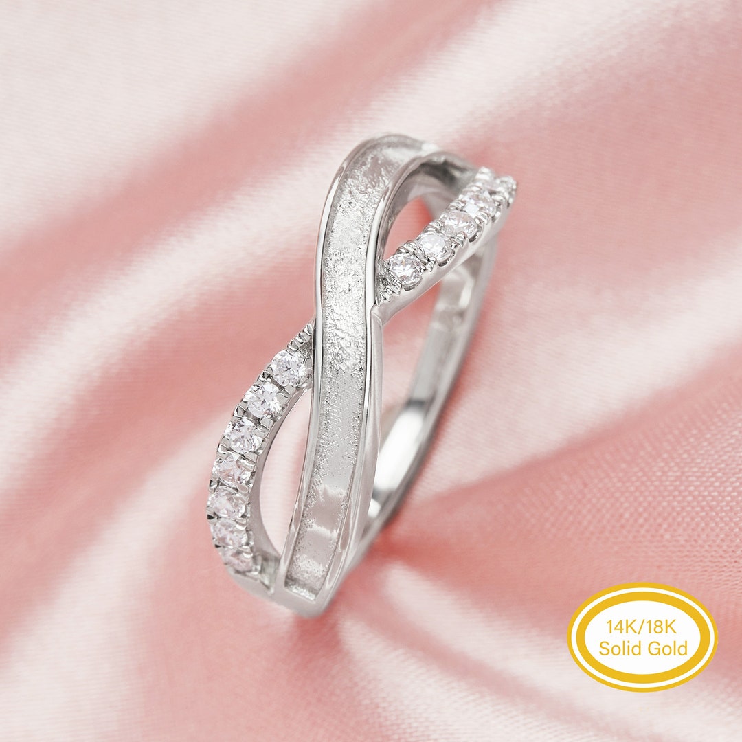 Keepsake Breast Milk Resin Channel Ring Settings,infinity Solid Back Solid 14K 18K Gold Ring ...