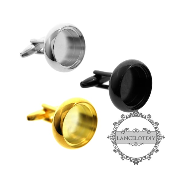 10pcs 16mm Round Bezel 5mm Depth Gun Blacksilvergold - Etsy