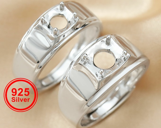 1pcs 6-8MM Luxury Round Gems Cz Stone Prong Setting Solid 925 - Etsy