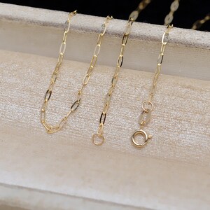 1.3MM Solid 18K Yellow Gold Necklace,au750 Necklace,18k Gold Cable ...