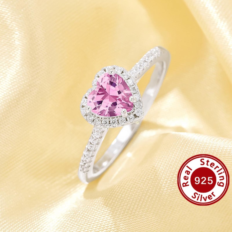 Pink Cz Ring - Etsy